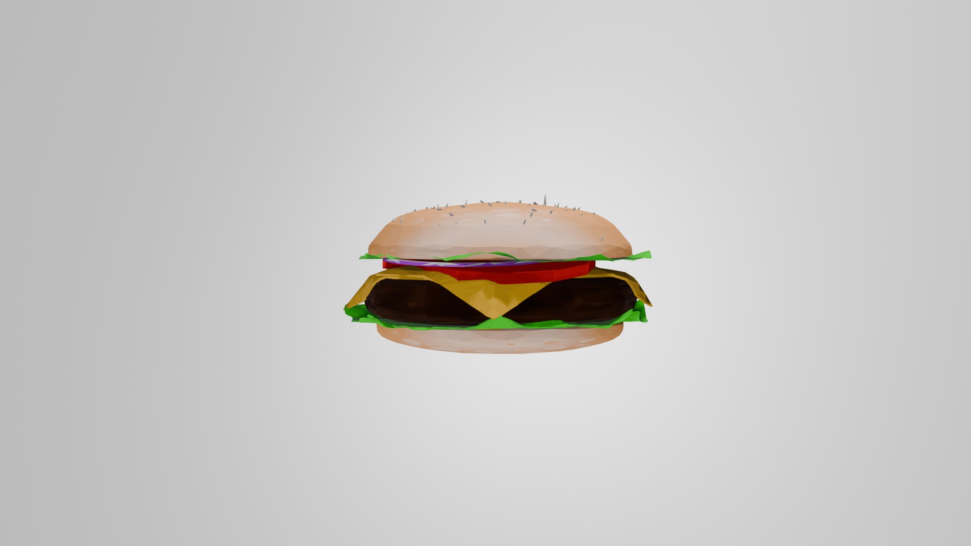Low Poly BURGER GODOT 4k Tris 3D Model - TurboSquid 2243674