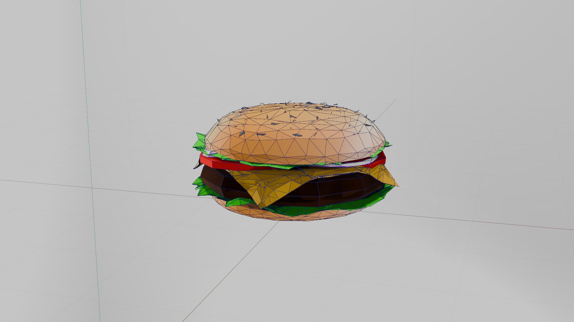 Low Poly BURGER GODOT 4k Tris 3D Model - TurboSquid 2243674