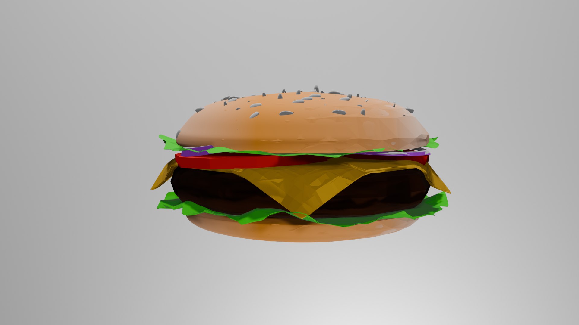 Low Poly BURGER GODOT 4k Tris 3D Model - TurboSquid 2243674
