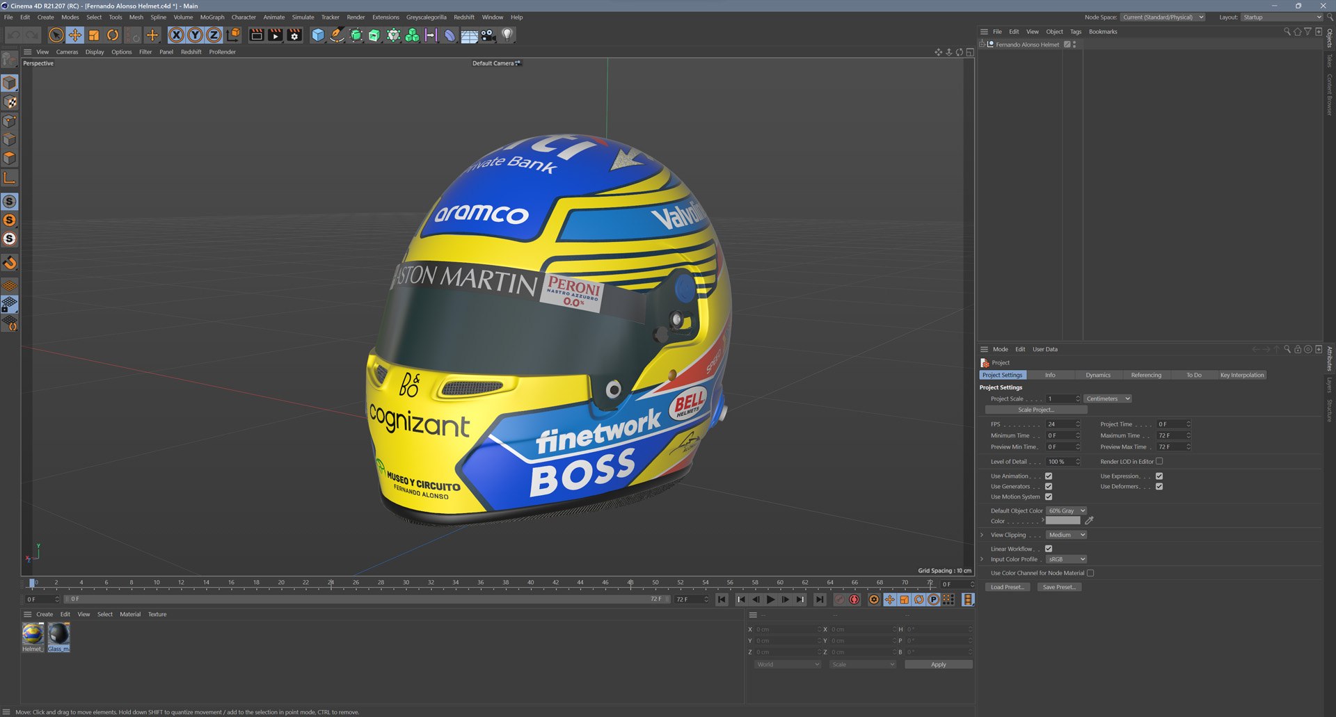 F1 Fernando Alonso Helmet 2024 3D Model - TurboSquid 2251906