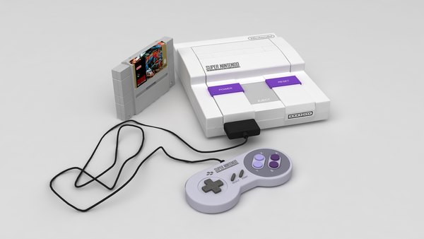 modelo 3d Super Nintendo SNES - TurboSquid 1733567