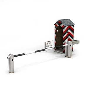 Highway toll gate 3D model - TurboSquid 1276835