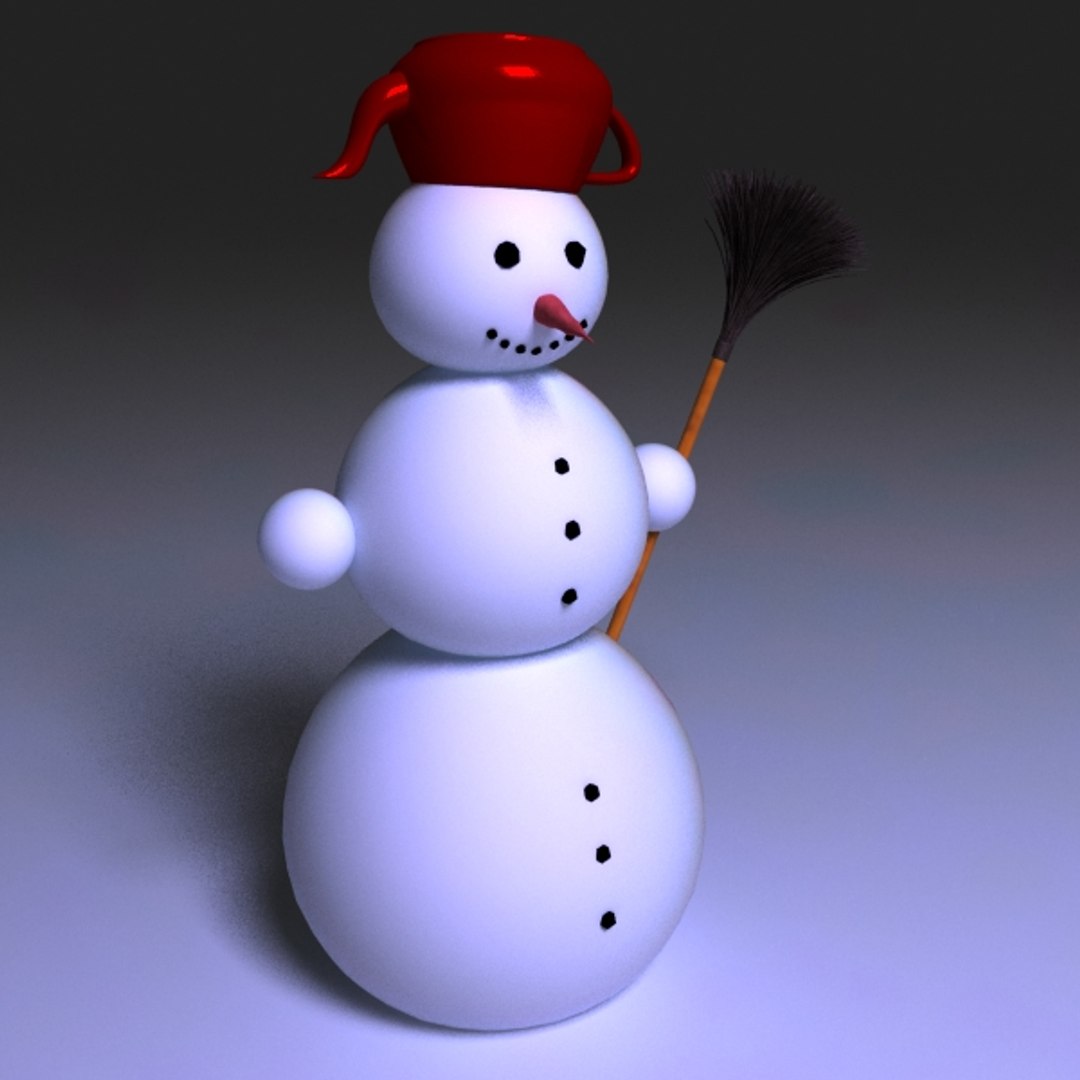 3d Max Snowman Whisk