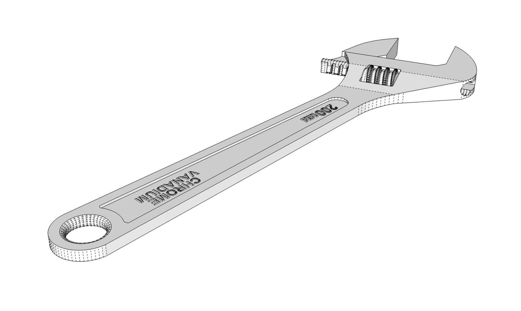 3D Wrench Adjustable - TurboSquid 1390335