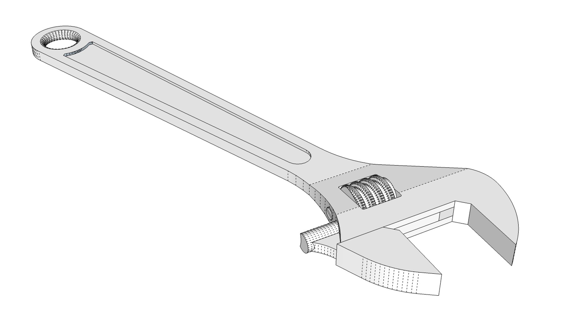 3D Wrench Adjustable - TurboSquid 1390335
