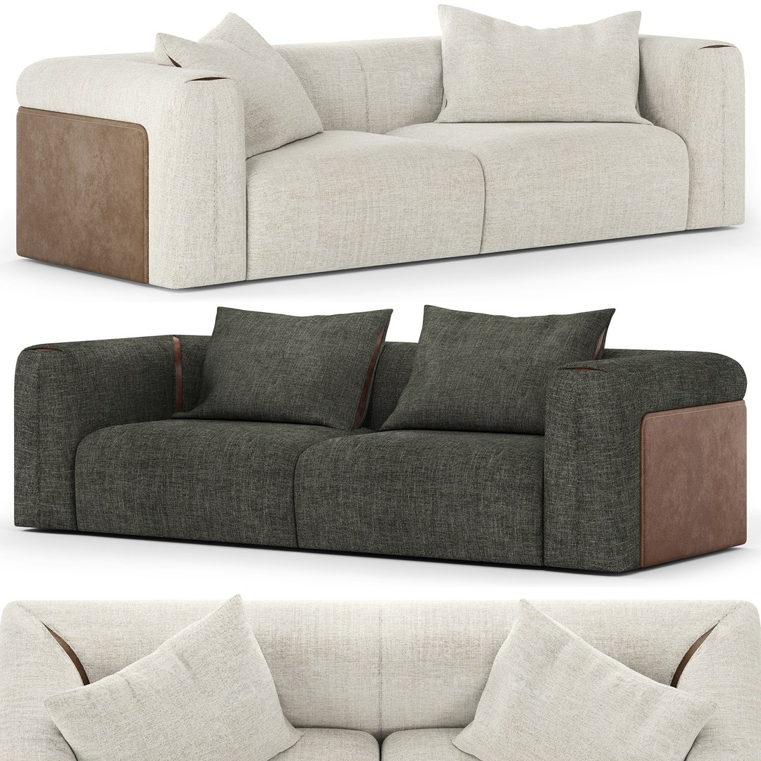 3D Turri SOUL Sofa model - TurboSquid 2134741