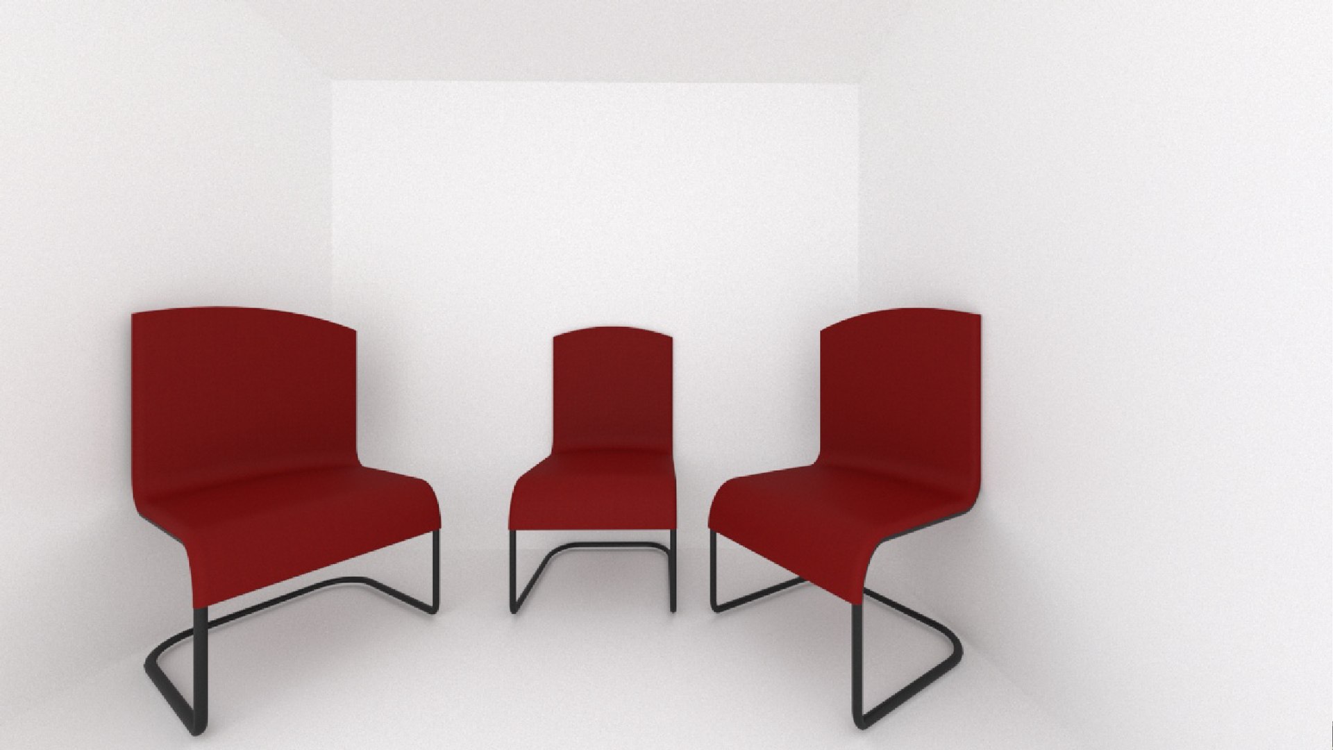 Fabric Reception Conference Room Chair 3D model 3D model - TurboSquid ...