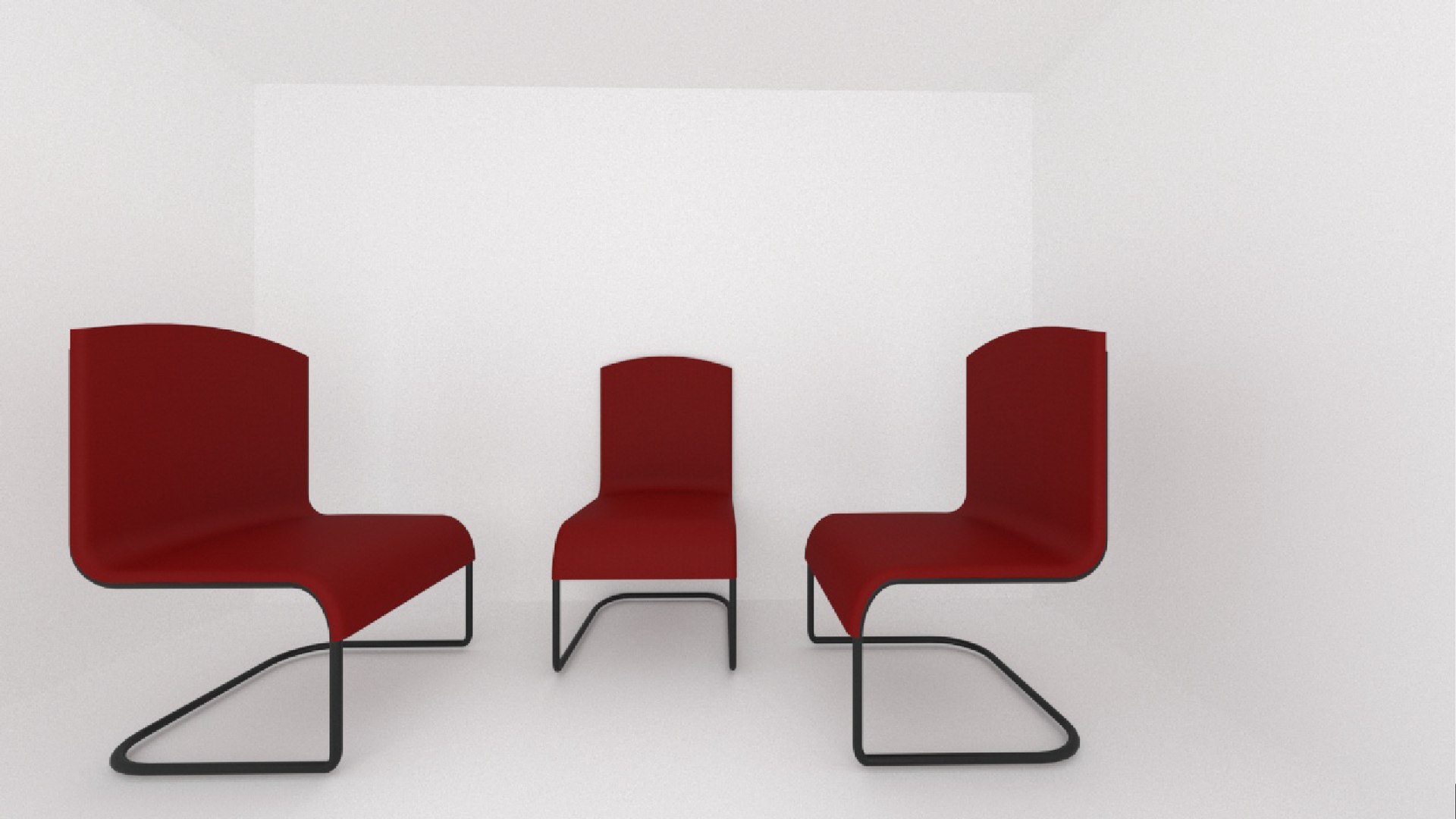 Fabric Reception Conference Room Chair 3D model 3D model - TurboSquid ...