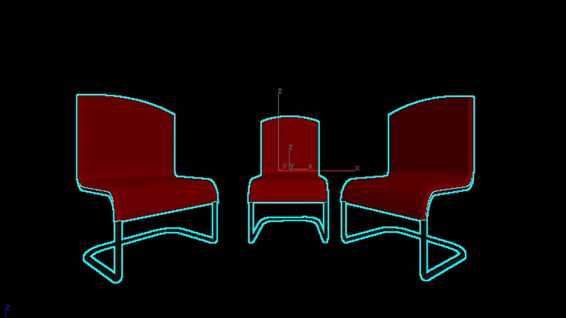 Fabric Reception Conference Room Chair 3D model 3D model - TurboSquid ...