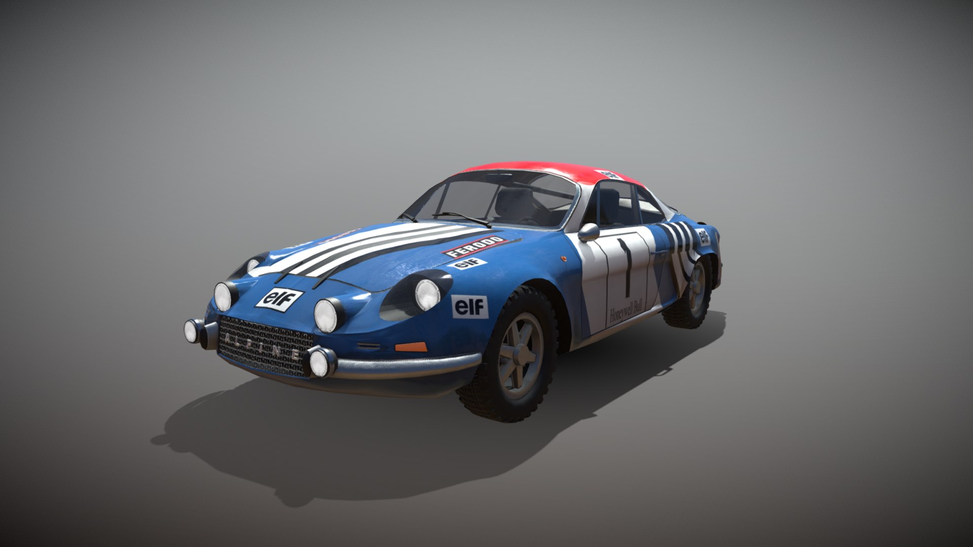 Renault Alpine A110 LowPoly 3D Model - TurboSquid 2018245