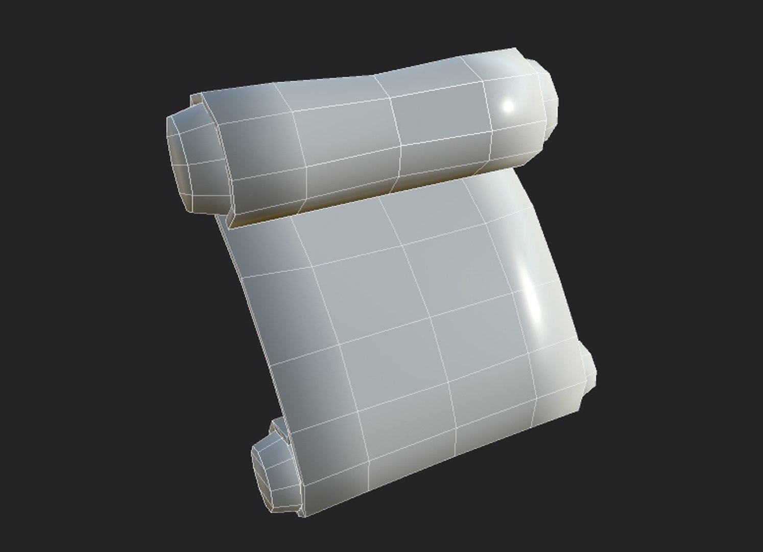 Low-poly Ancient Scroll 3D Model - TurboSquid 1405967