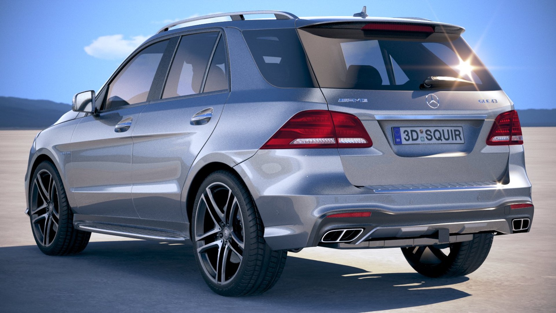 3D Mercedes Gle43 Amg - TurboSquid 1248074