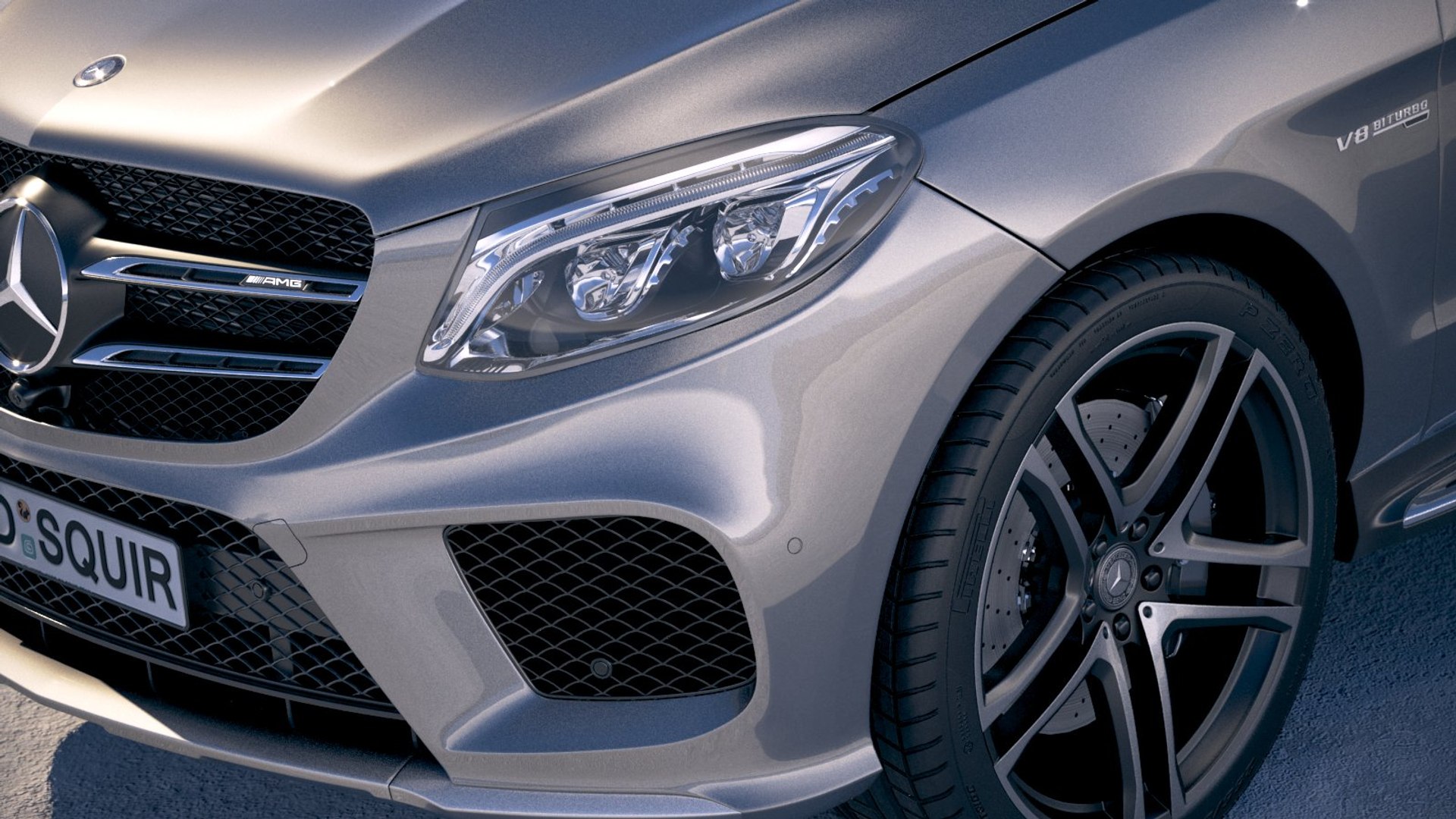 3D Mercedes Gle43 Amg - TurboSquid 1248074