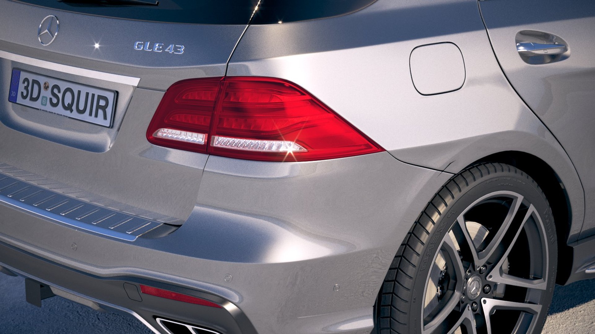 3D Mercedes Gle43 Amg - TurboSquid 1248074