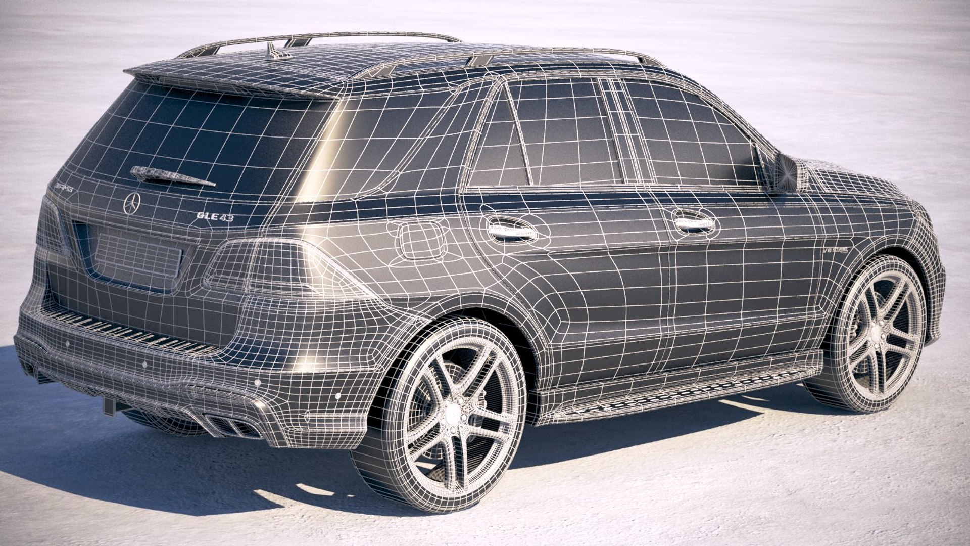 3D Mercedes Gle43 Amg - TurboSquid 1248074