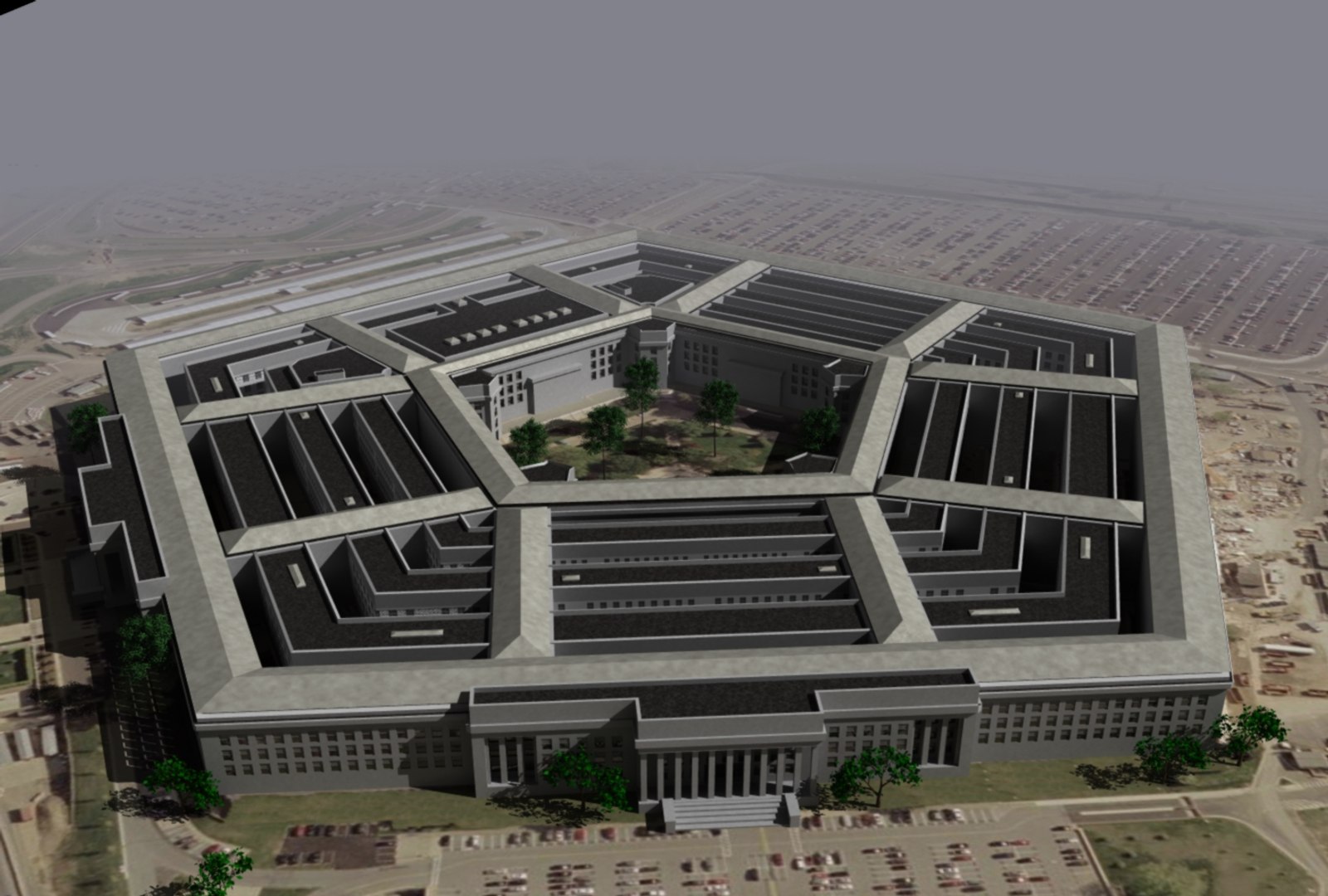 United States Pentagon Building 3d Model