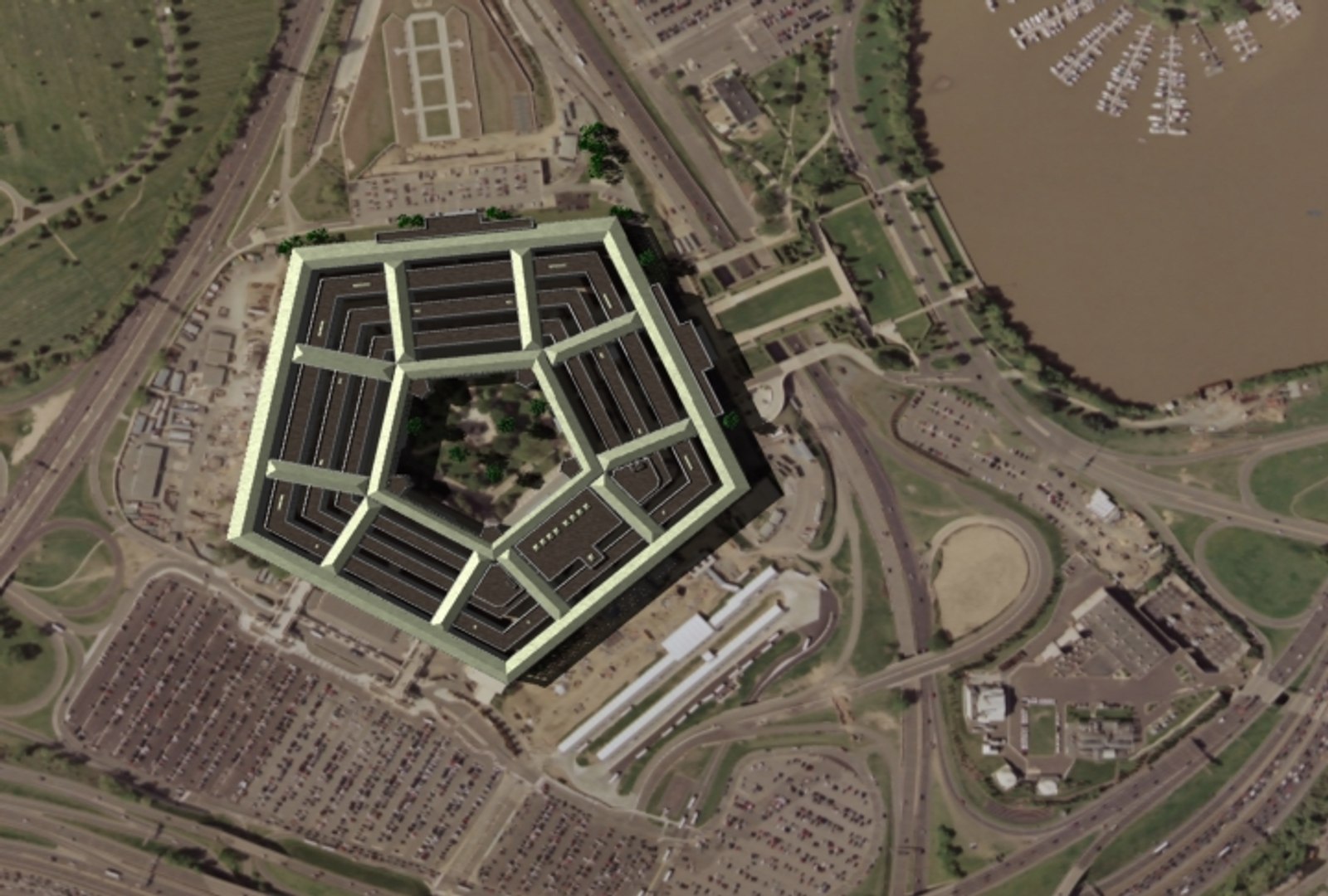 United States Pentagon Building 3d Model