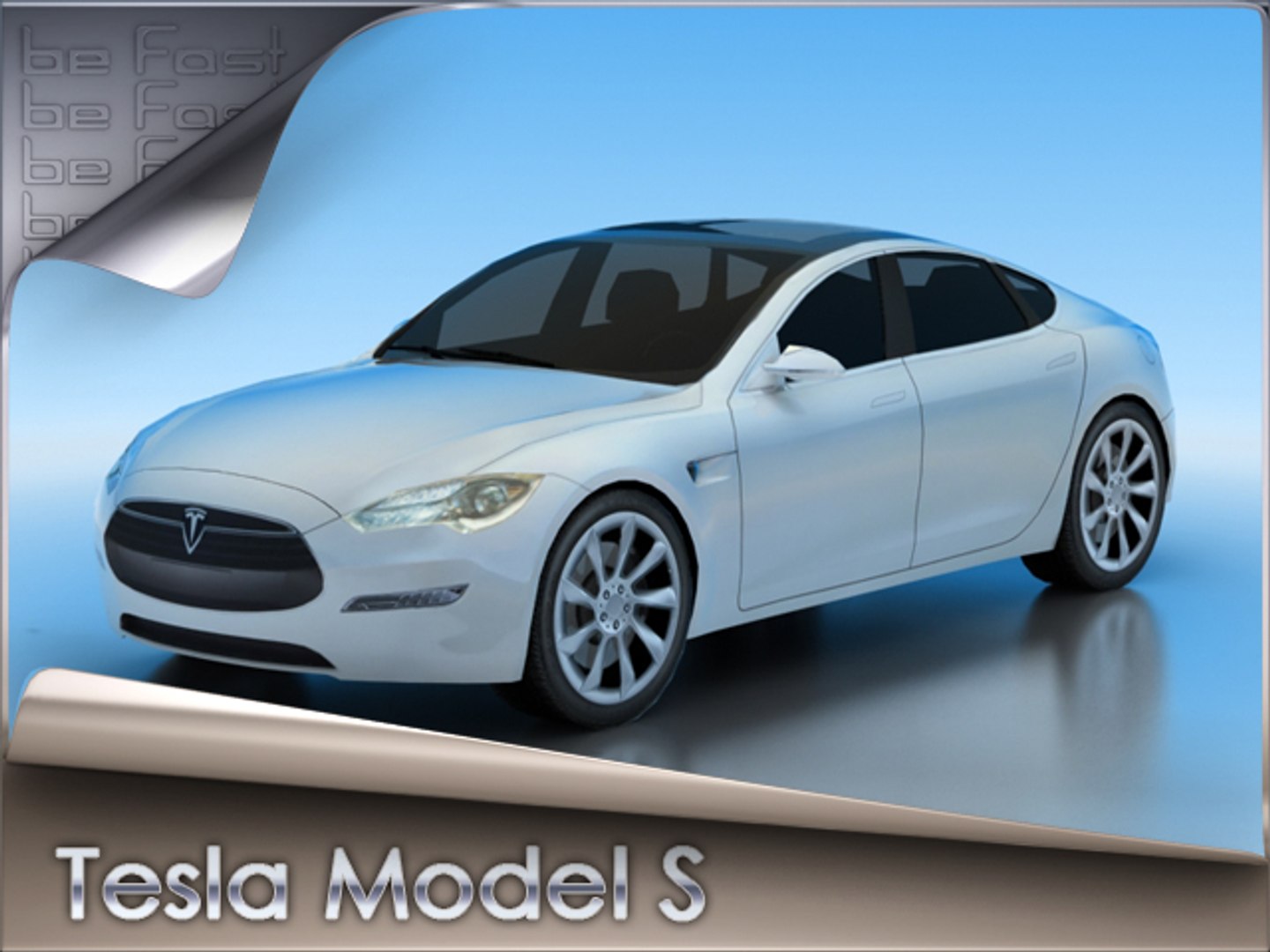 3d model tesla s modeled