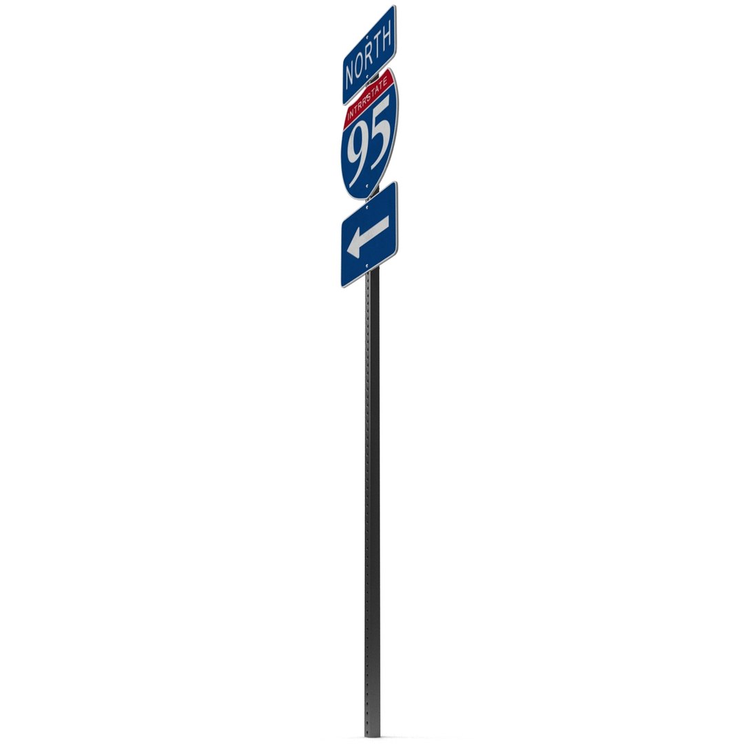 3d Model Highway Signage 9
