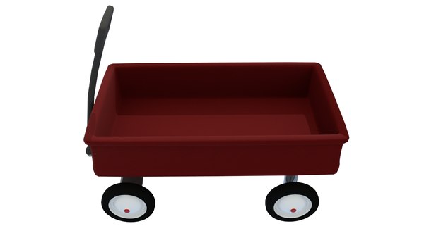 3D Red Wagon - TurboSquid 1859288