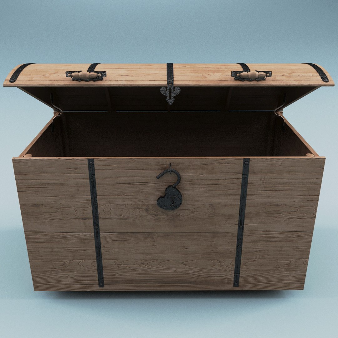 Old Chest V2 3d C4d