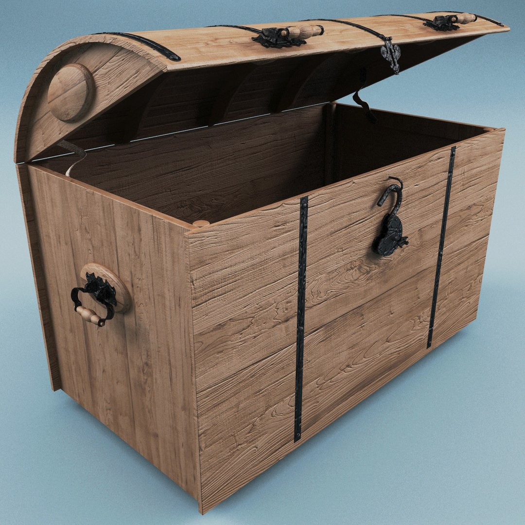 Old Chest V2 3d C4d