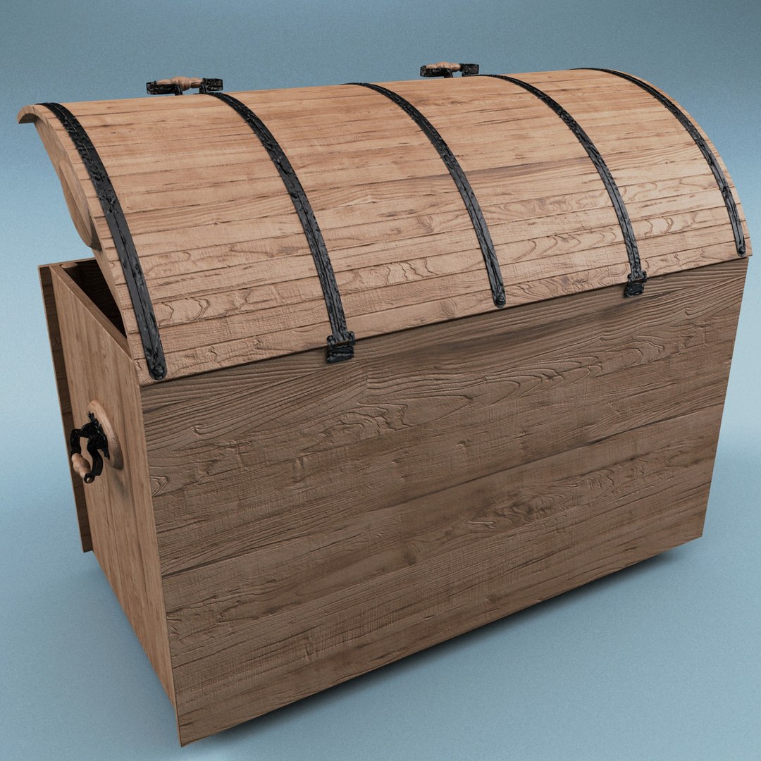 Old Chest V2 3d C4d