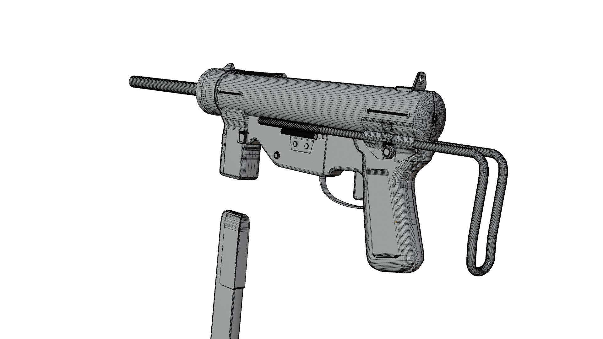 3D Grease Gun HIGH QUALITY 3d Model Game Ready Textured and Unwrapped ...