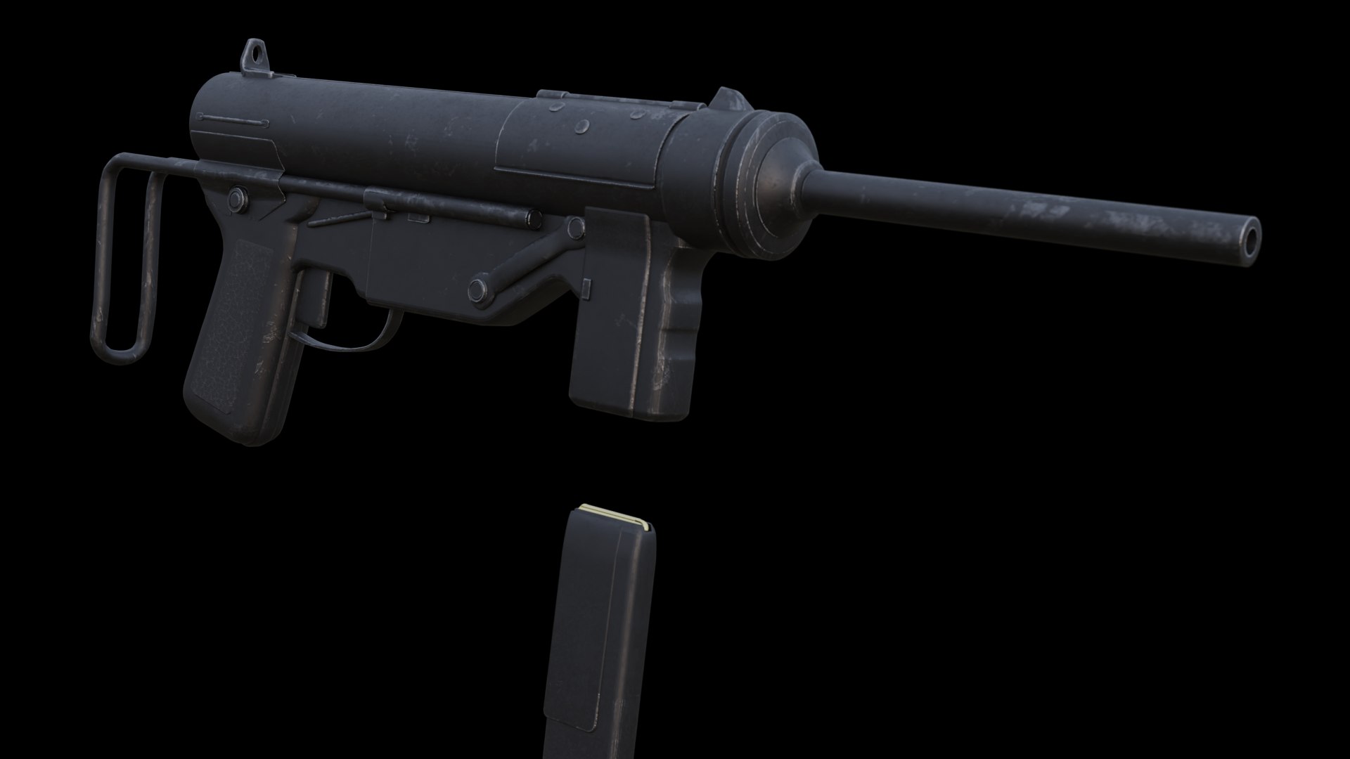 3D Grease Gun HIGH QUALITY 3d Model Game Ready Textured and Unwrapped ...