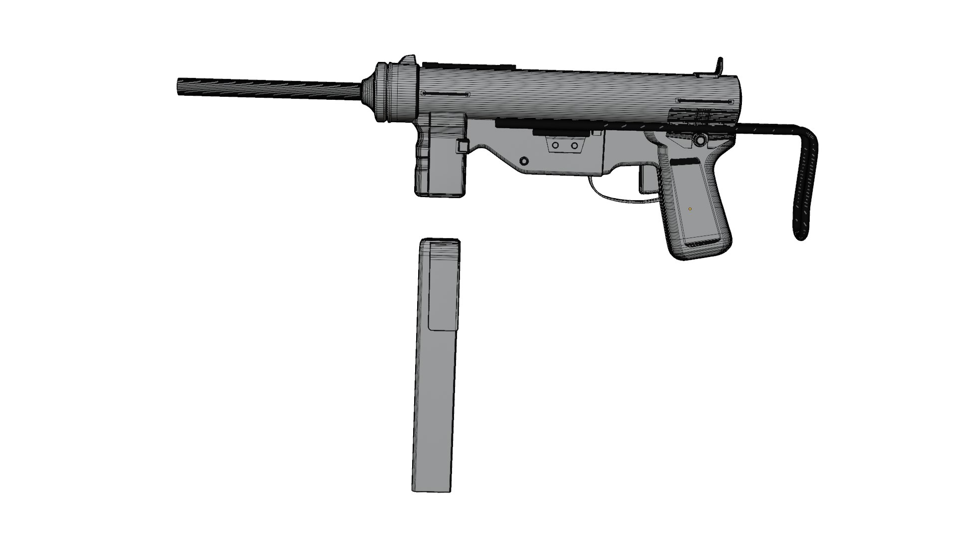 3D Grease Gun HIGH QUALITY 3d Model Game Ready Textured and Unwrapped ...