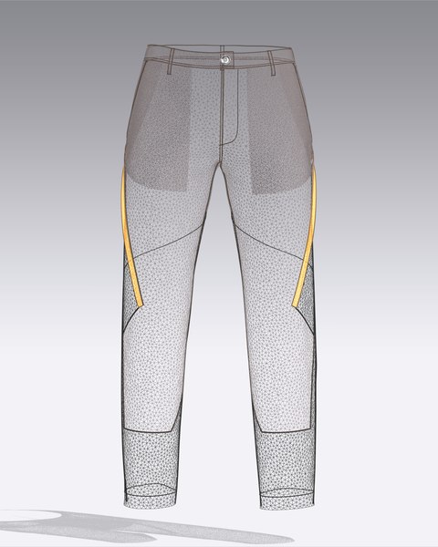 modelo 3d Pantalón de hombre de corte entallado con detalles ...
