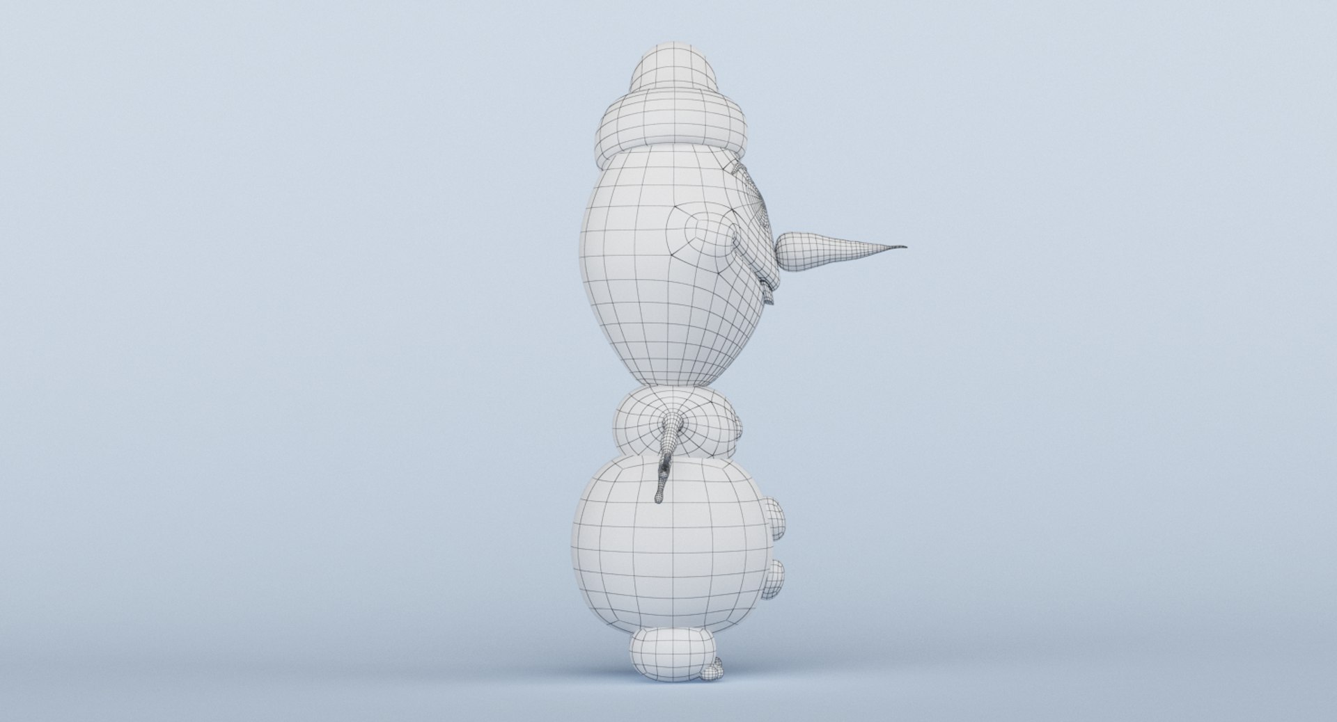 Cartoon Snowman 3D - TurboSquid 1190342