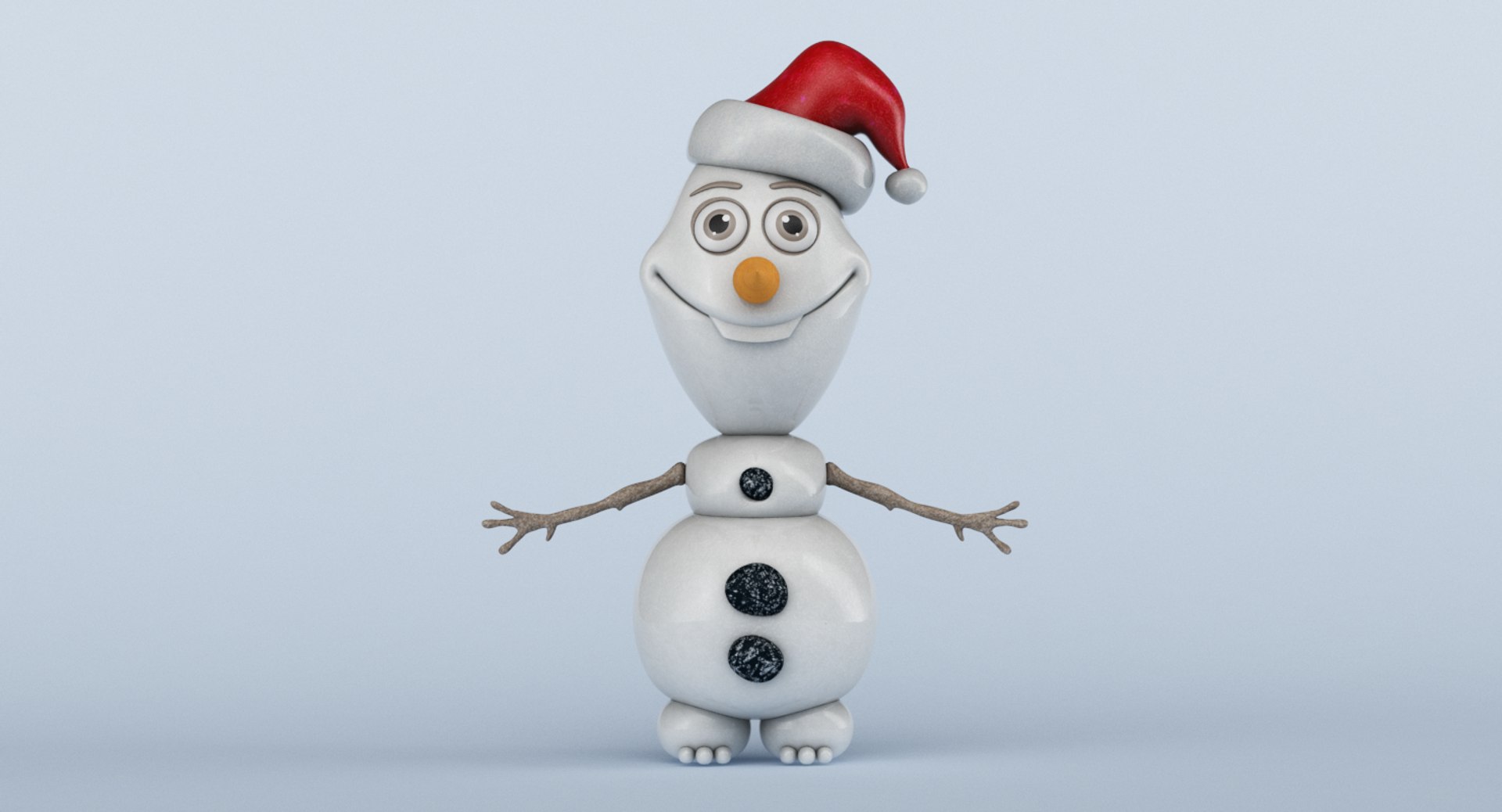Cartoon Snowman 3D - TurboSquid 1190342