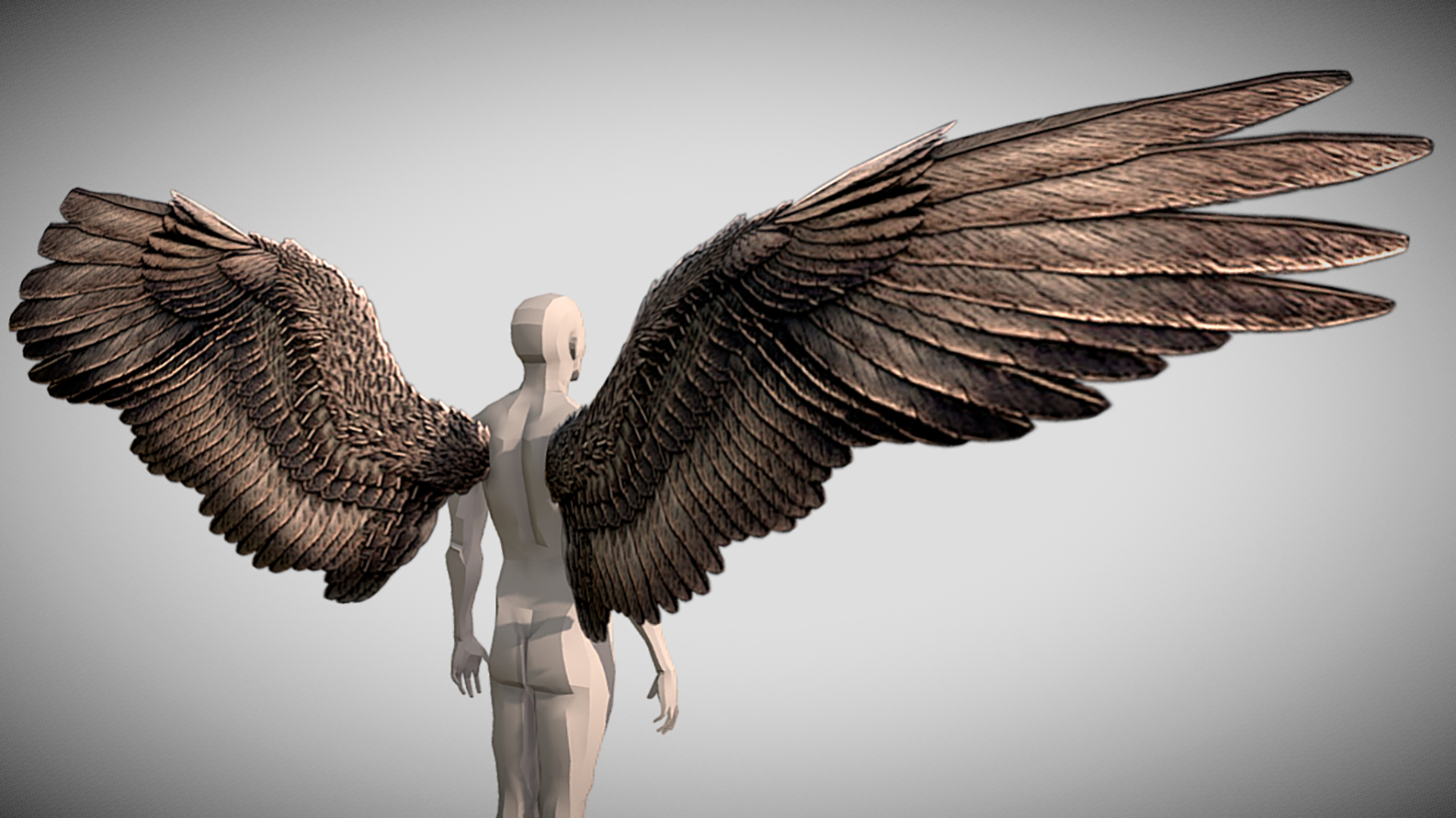 Wings angel dark 3D - TurboSquid 1670481