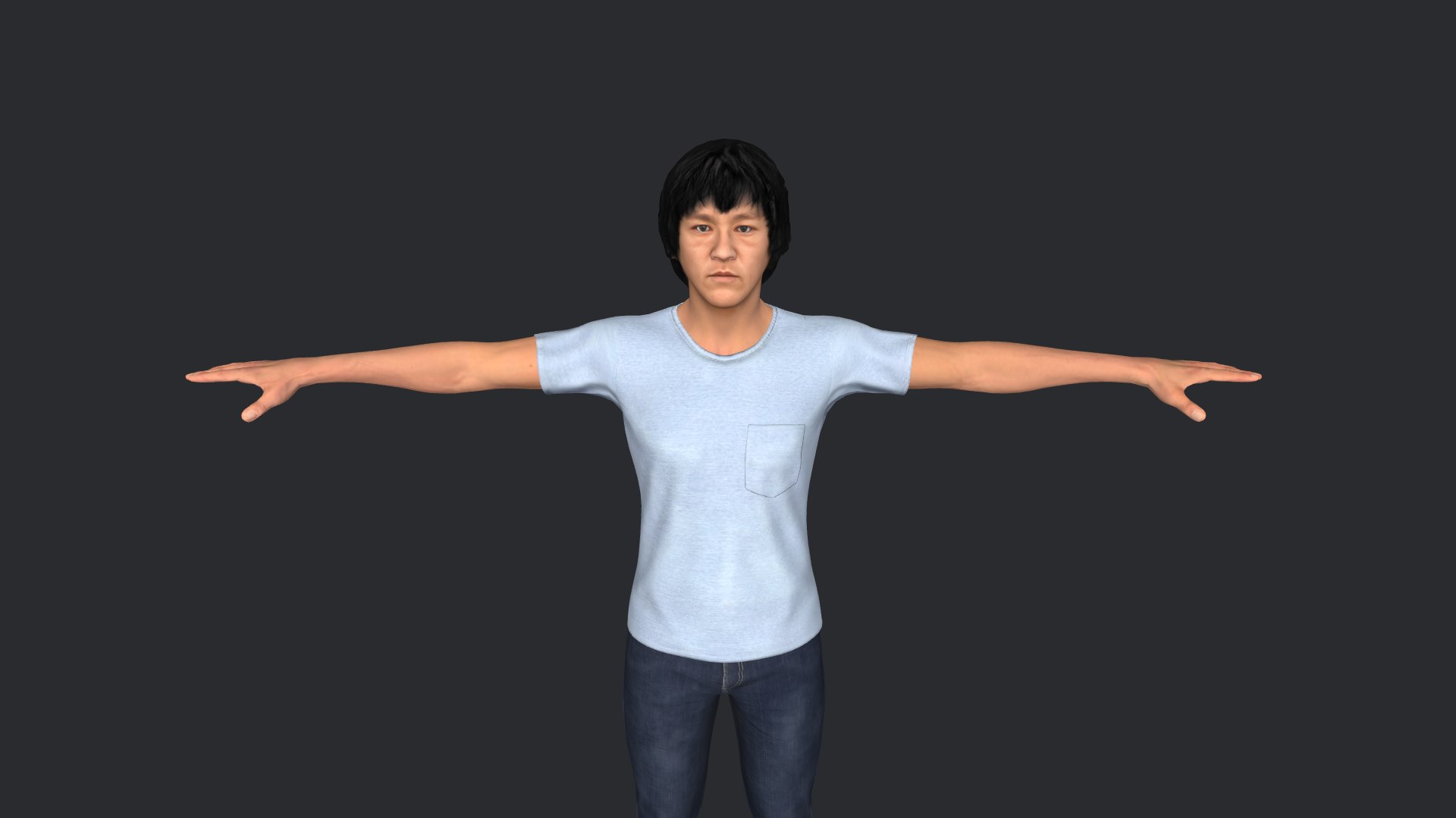 Bruce Lee Hyper Realistic Full Body Fully Rigged 3D Character 3D Model ...