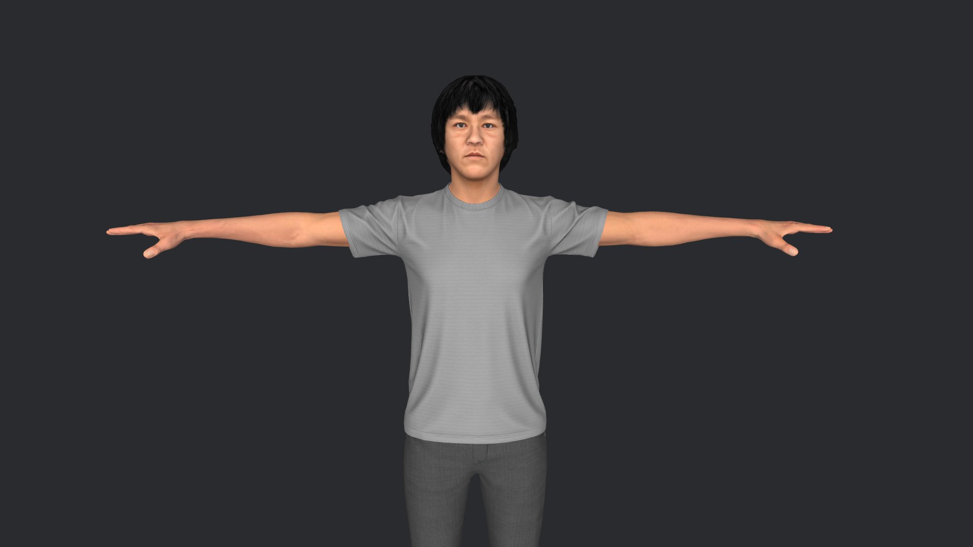 Bruce Lee Hyper Realistic Full Body Fully Rigged 3D Character 3D Model ...