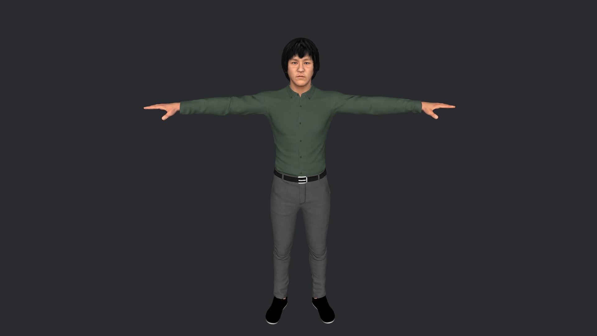 Bruce Lee Hyper Realistic Full Body Fully Rigged 3D Character 3D Model ...