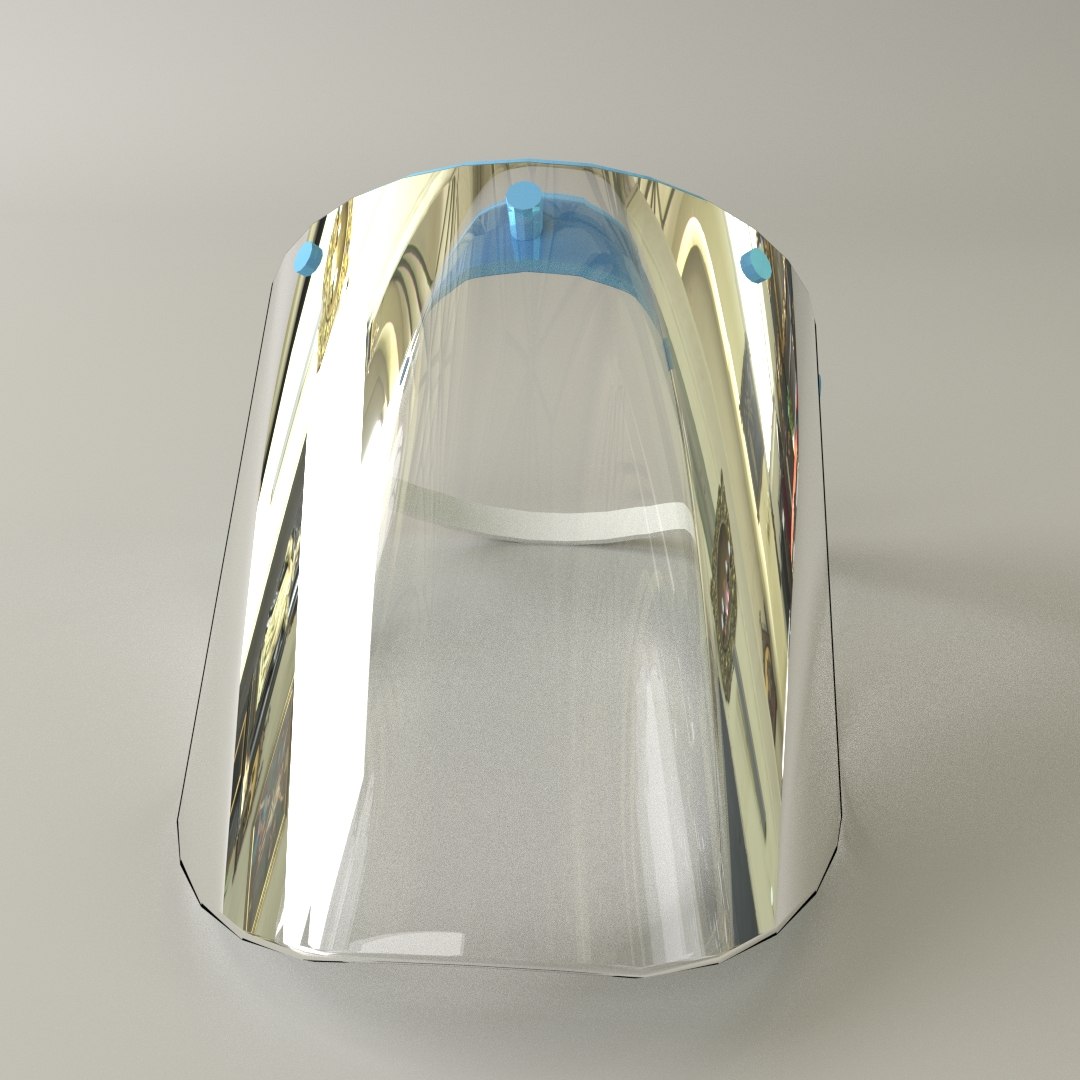 3D face shield - TurboSquid 1566081