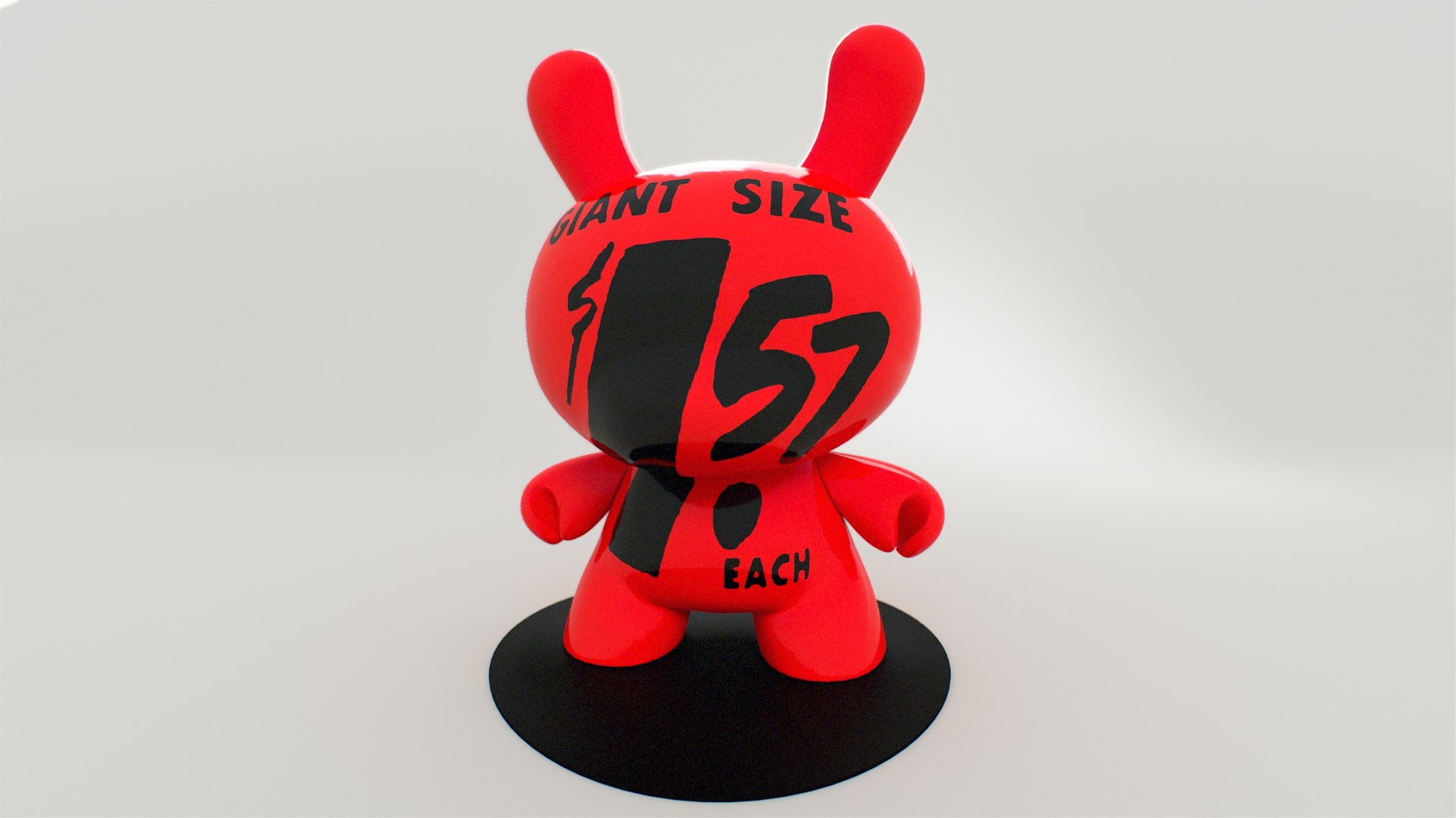 Kidrobot Andy Warhol 20 Red Giant 3D - TurboSquid 1824199