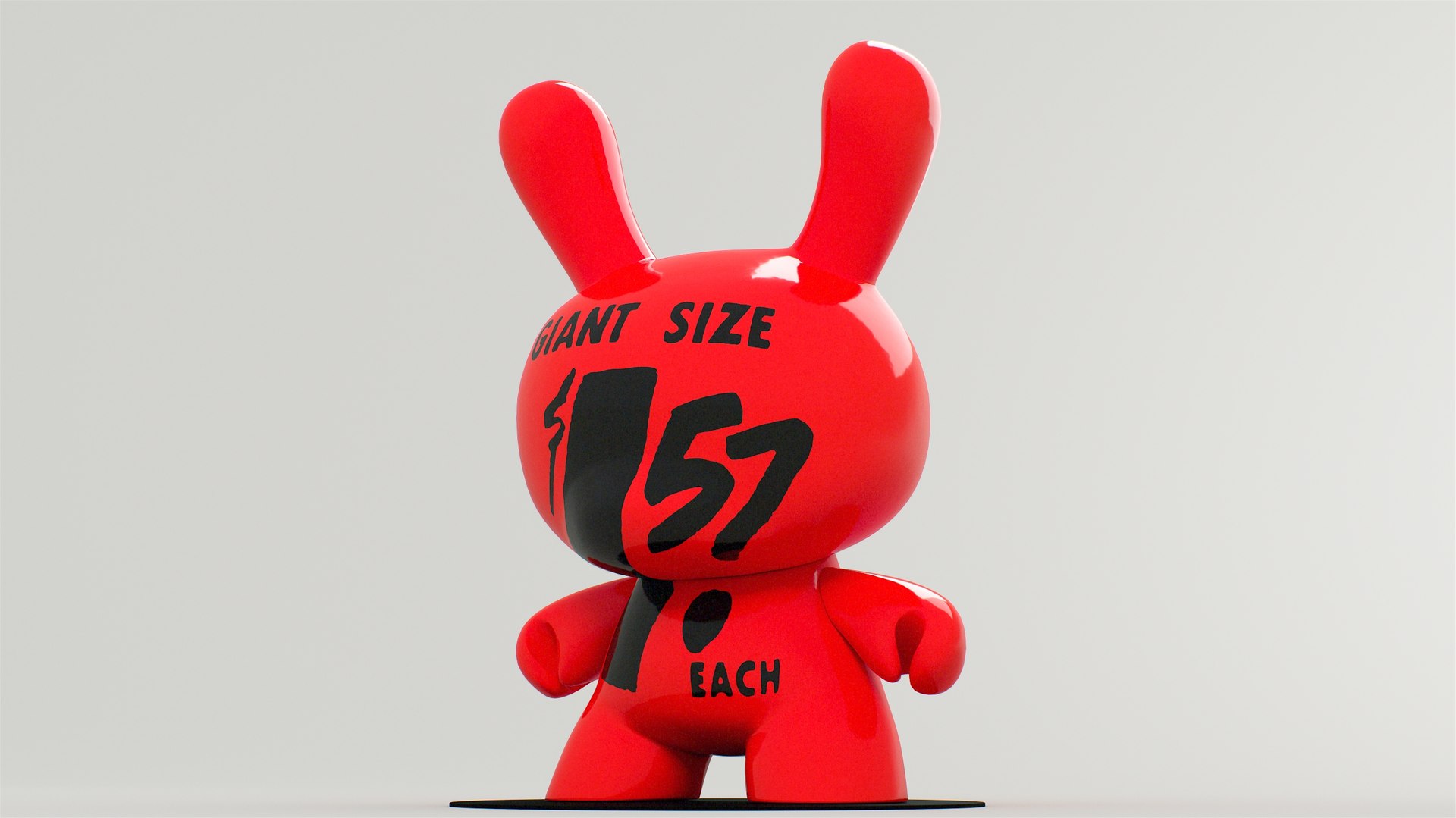 Kidrobot Andy Warhol 20 Red Giant 3D - TurboSquid 1824199