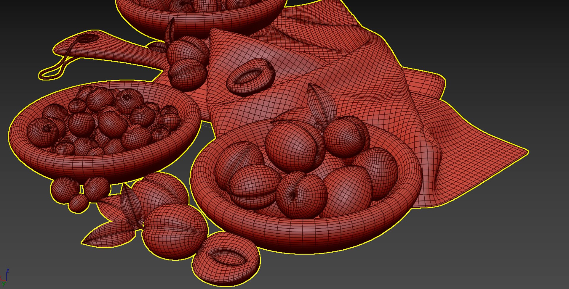 Fruit Composition 3D Model - TurboSquid 1414135