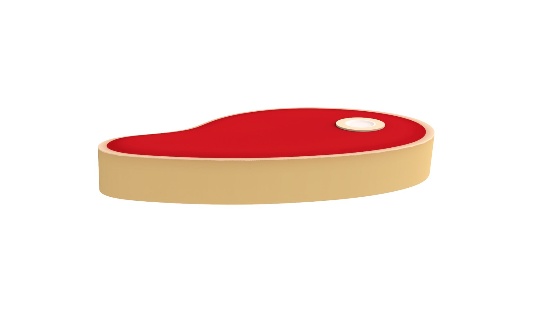 3D Prop07 Cartoon Meat Icon - TurboSquid 2252622