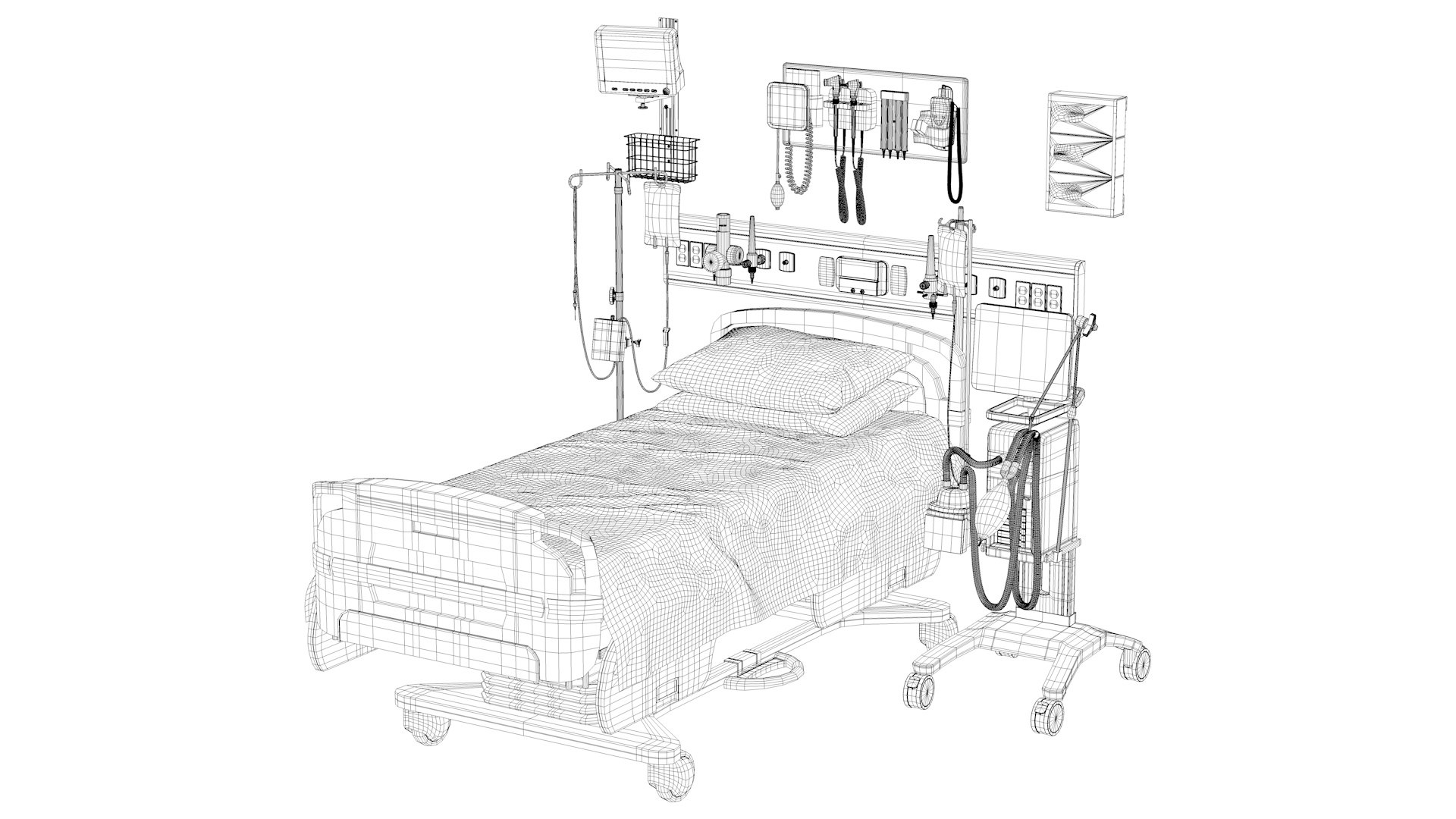 ICU Equipment 3D - TurboSquid 1992473