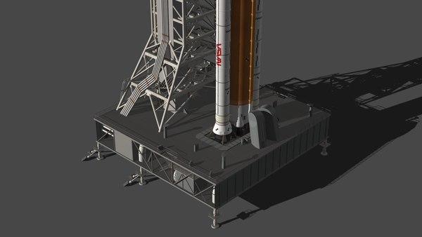 3D SLS and Tower Launch model - TurboSquid 1931567