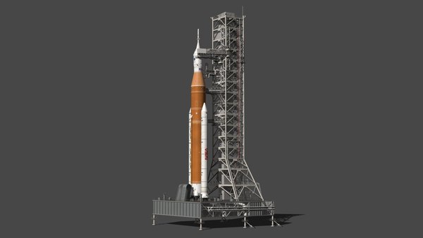 3D SLS and Tower Launch model - TurboSquid 1931567