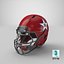 3D Red Football Helmet - TurboSquid 1455719
