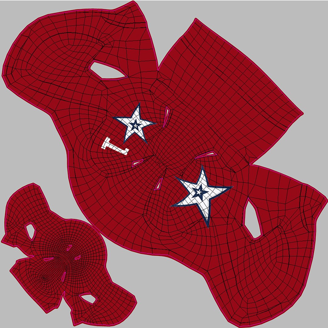 3D red football helmet - TurboSquid 1455719
