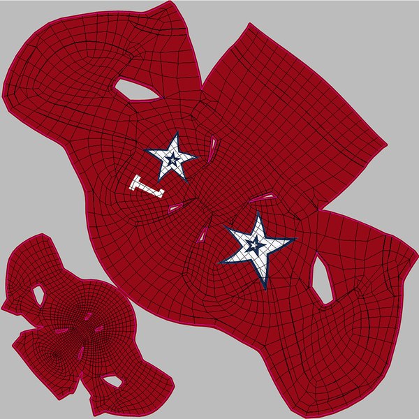 3D red football helmet - TurboSquid 1455719