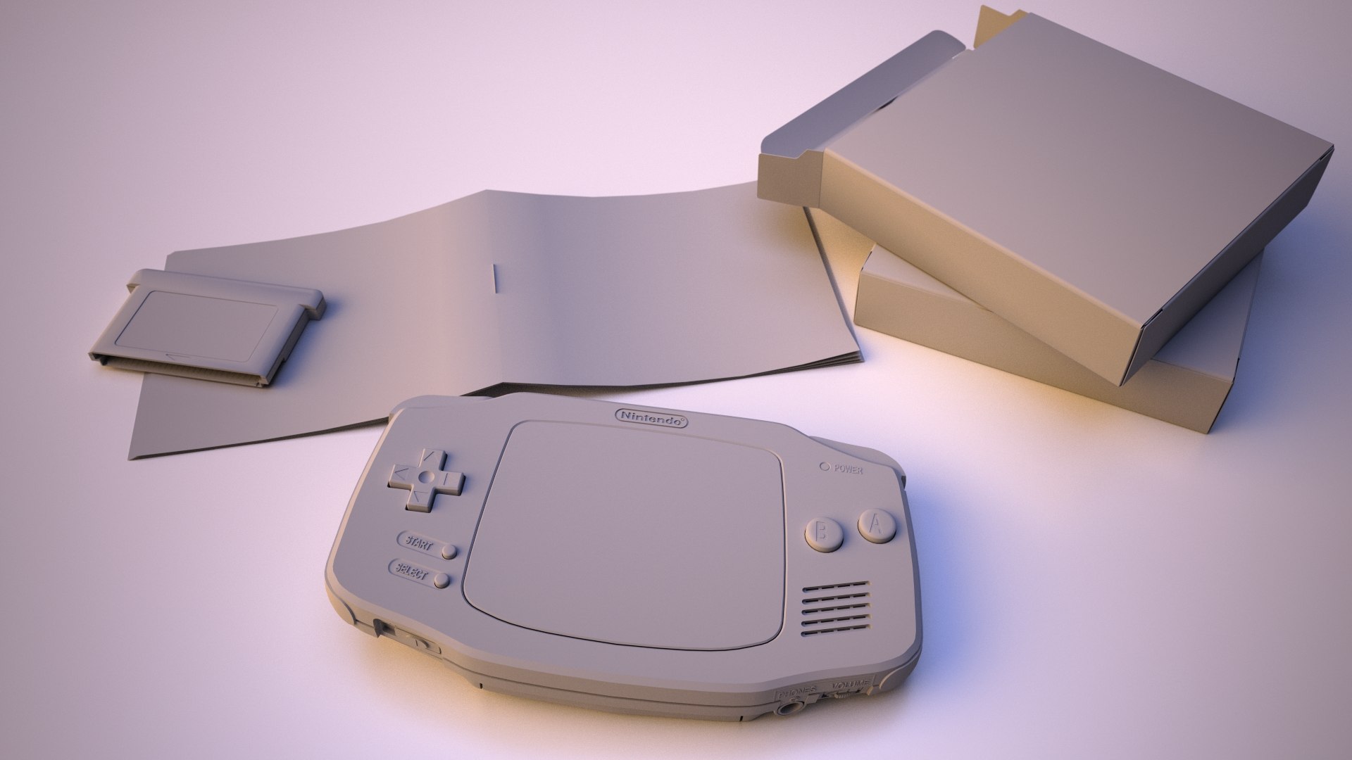 Nintendo Gameboy Advance 3D Model - TurboSquid 1457706