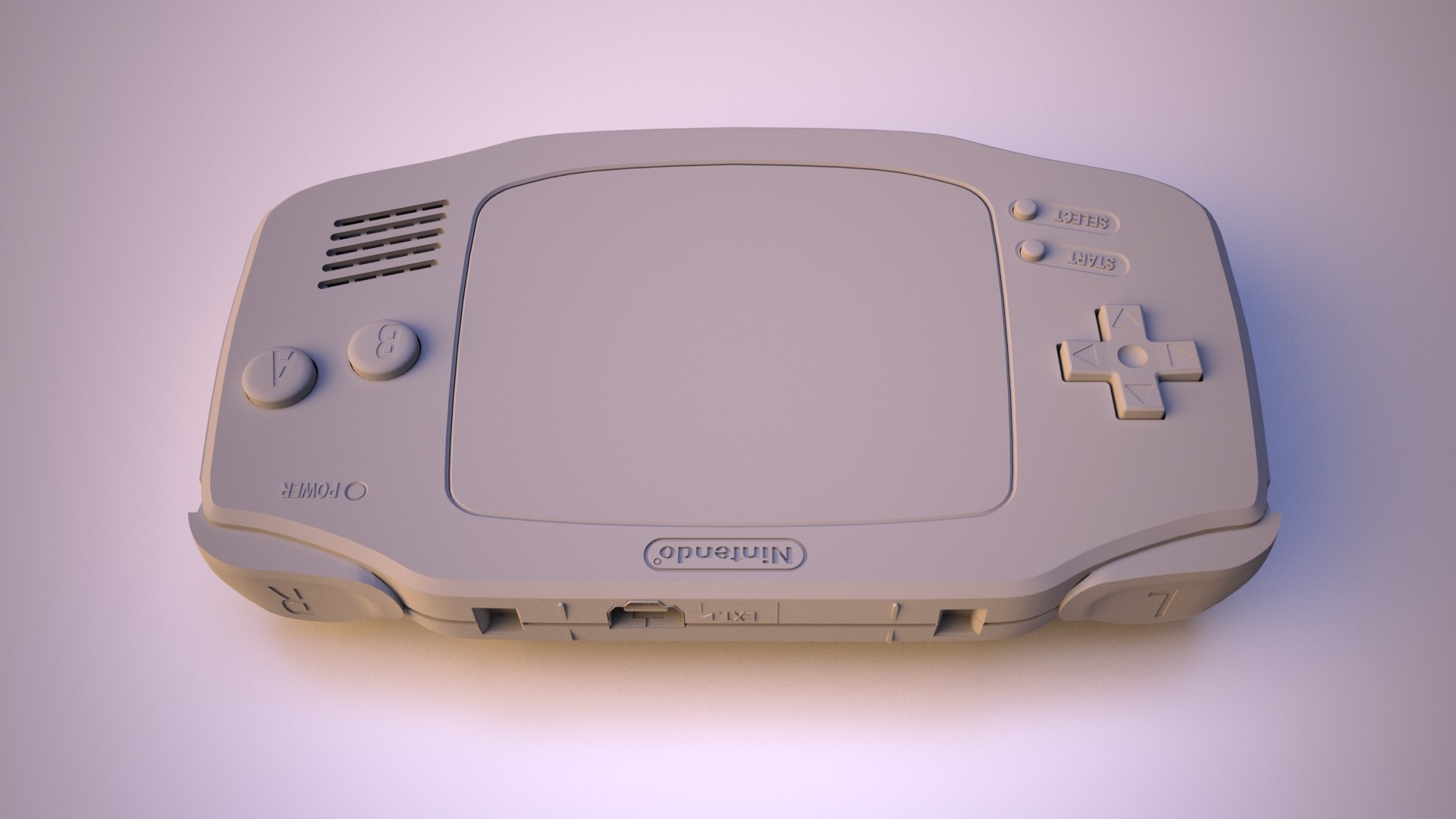 Nintendo Gameboy Advance 3D Model - TurboSquid 1457706